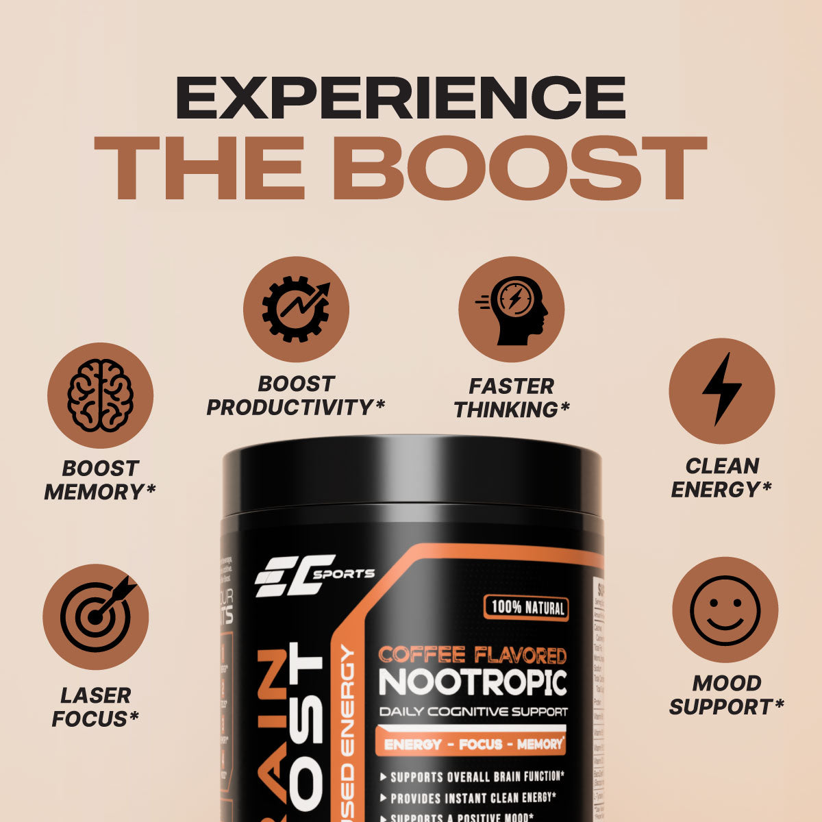 Brain Boost: Nootropic + Energy – EC Sports Supplements