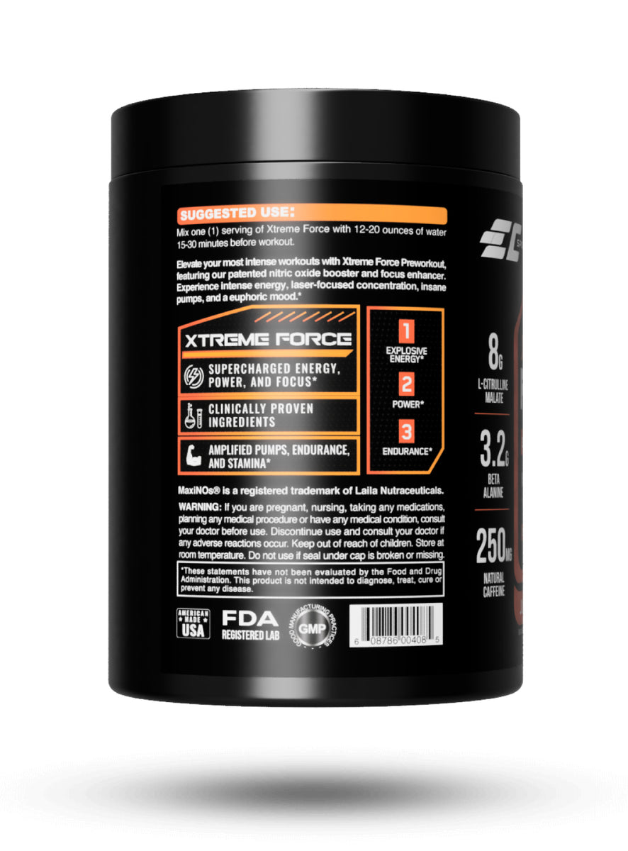 Xtreme Force Pre Workout - Energy, Power, and Focus Amplifier – EC ...