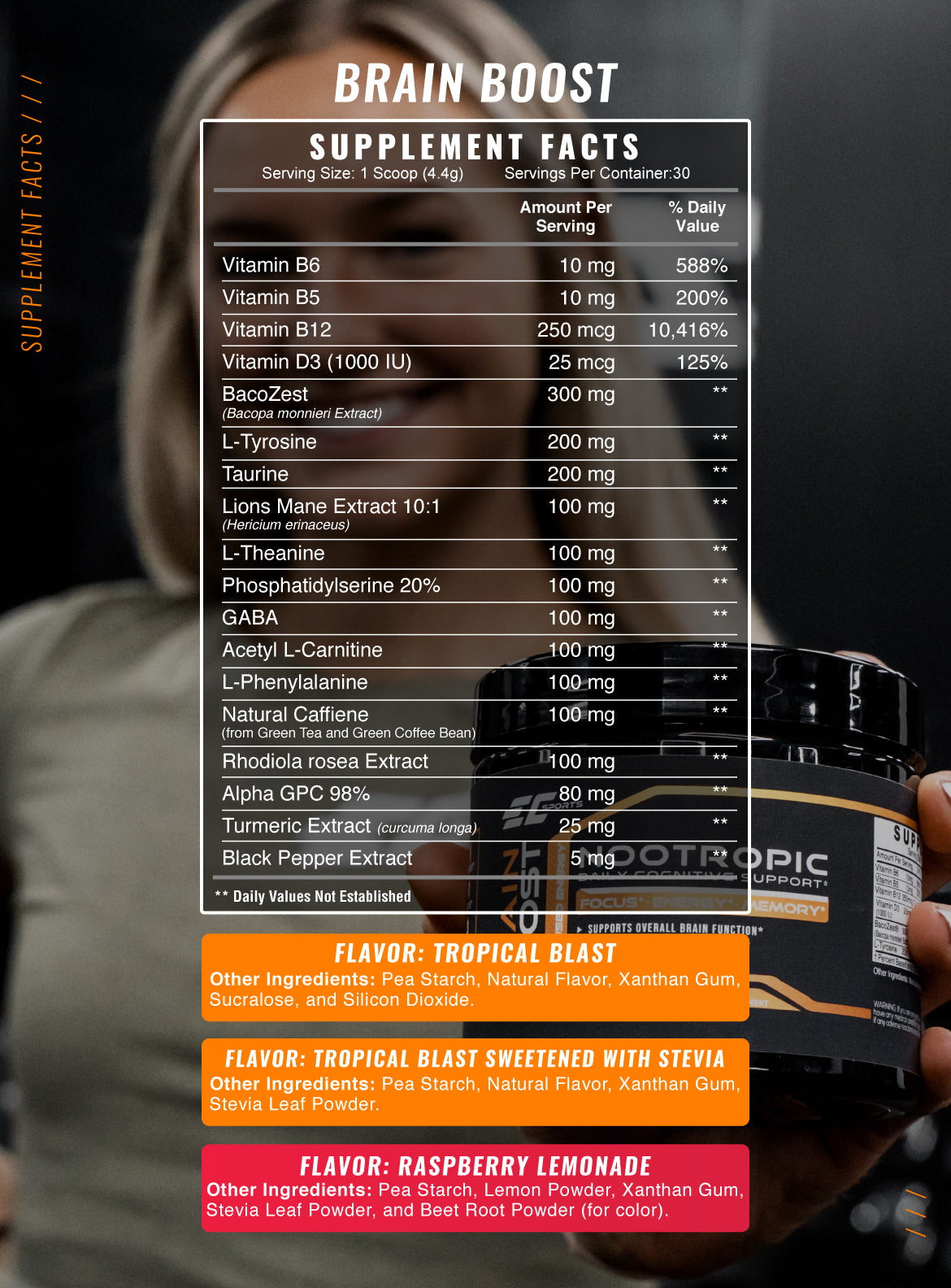 Brain Boost: Nootropic + Energy – EC Sports Supplements